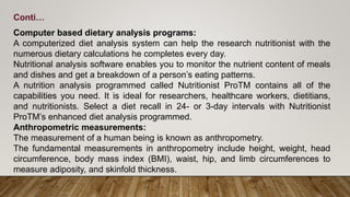 Critical Dietary Assessment nutritional status | PPTX | Medical Health