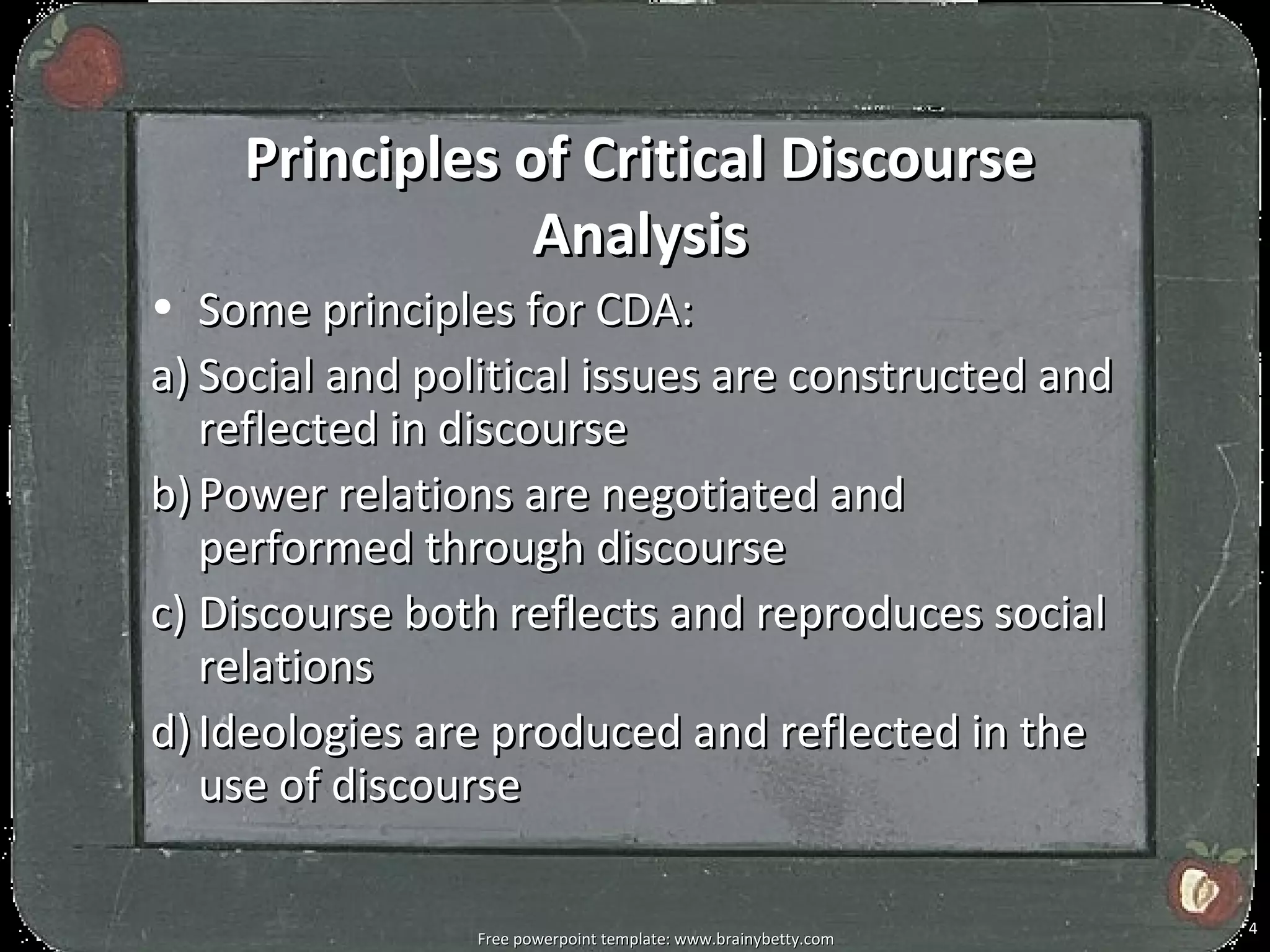 Critical discourse analysis | PPT