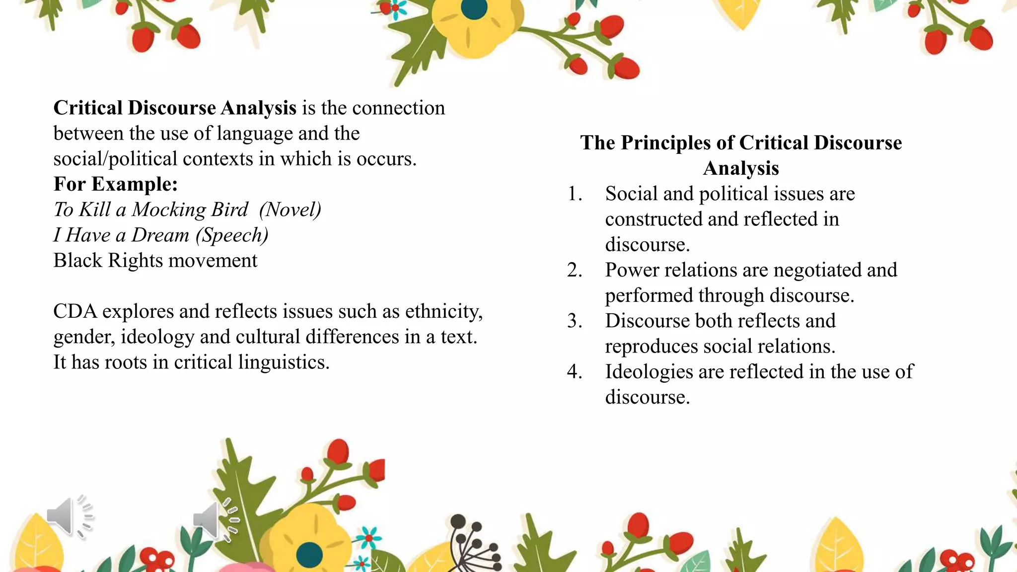 Critical discourse analysis | PPT