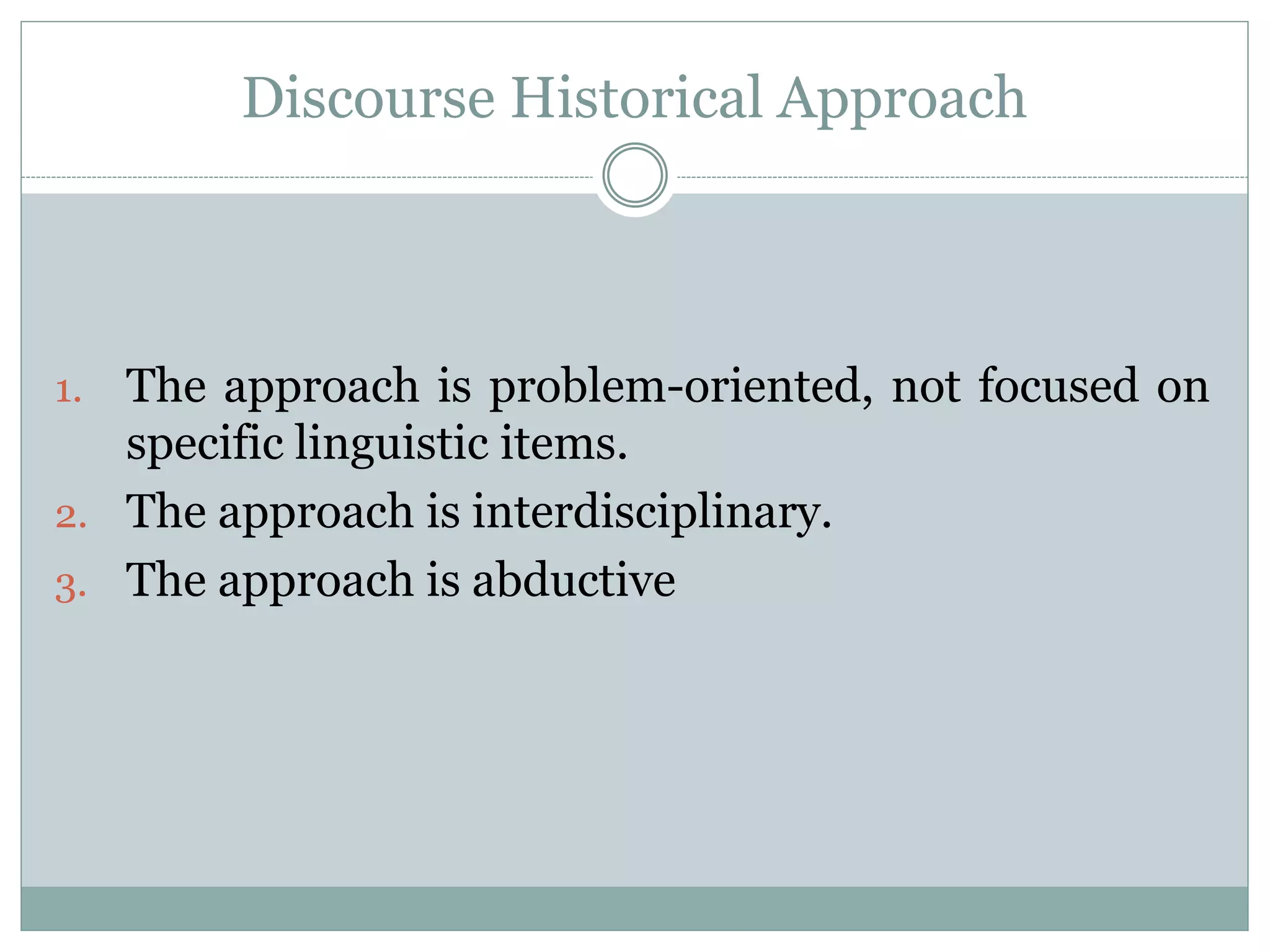 Critical Discourse Analysis Wodak Model PPTX Critical Discourse Analysis Wodak Model PPTX