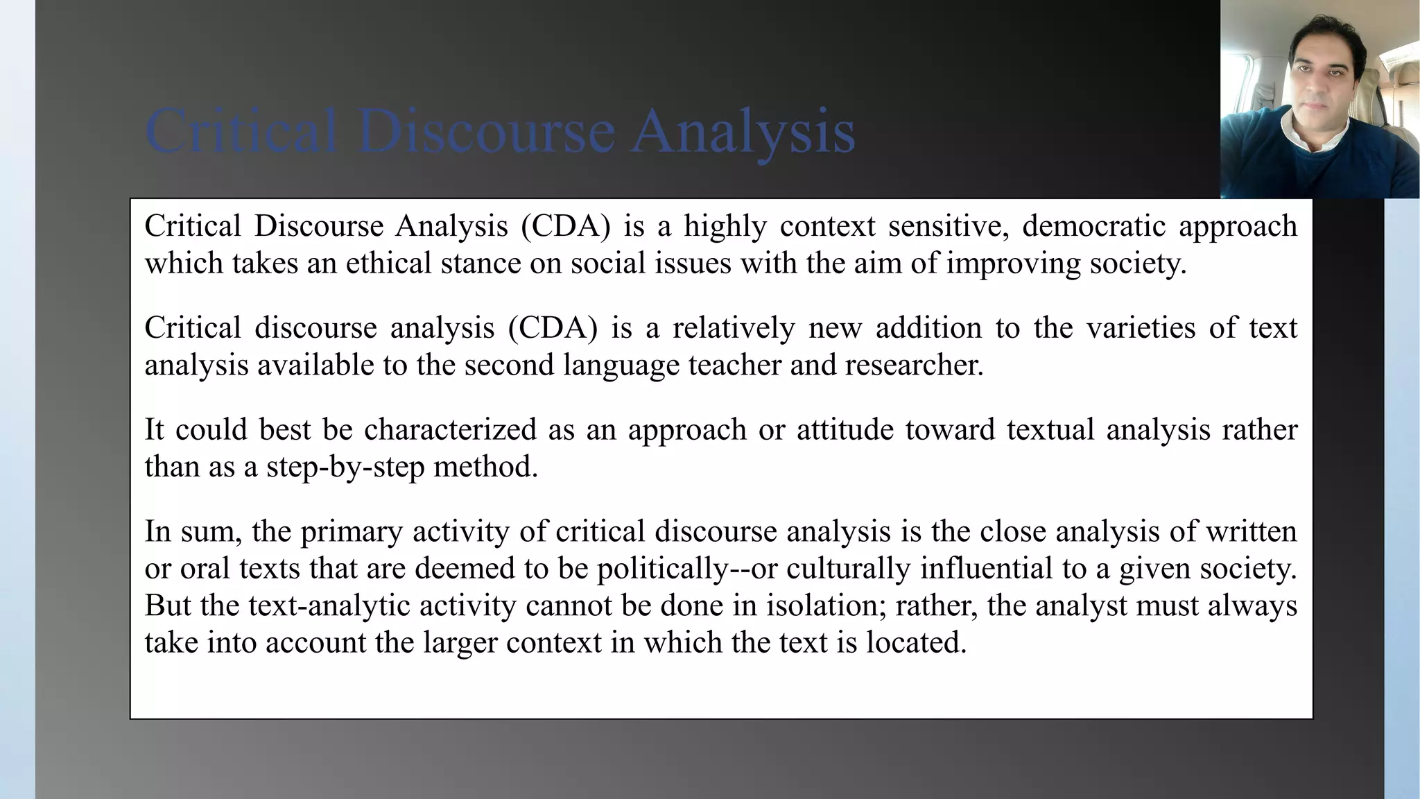 Critical Discourse Analysis by Thomas Huckin | ODP