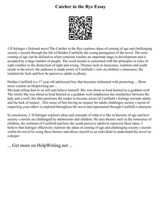 Critical Evaluation Essay Example | PDF