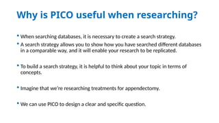 Critical Evaluation of a Journal Article: Understanding the PICO Tool ...
