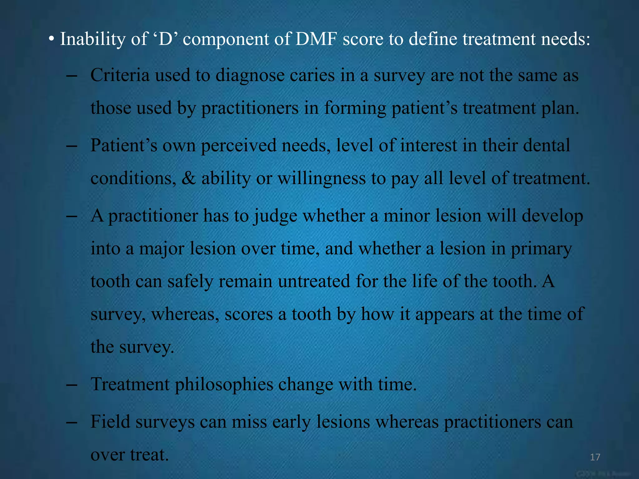 Critical evaluation of dental indices | PPTX