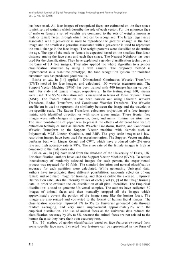 Critical evaluation of frontal image based gender classification techniques | PDF