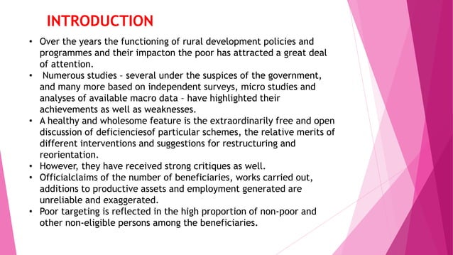 Critical evaluation of rural development policies and programmes.pptx ...