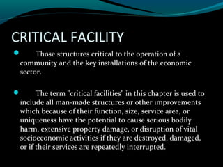 Critical facility mapping | PPT