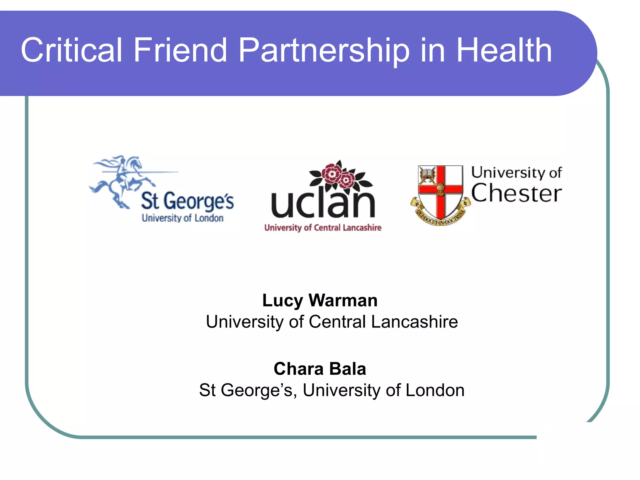 Critical Friend Group Jiscv.5 | PPT