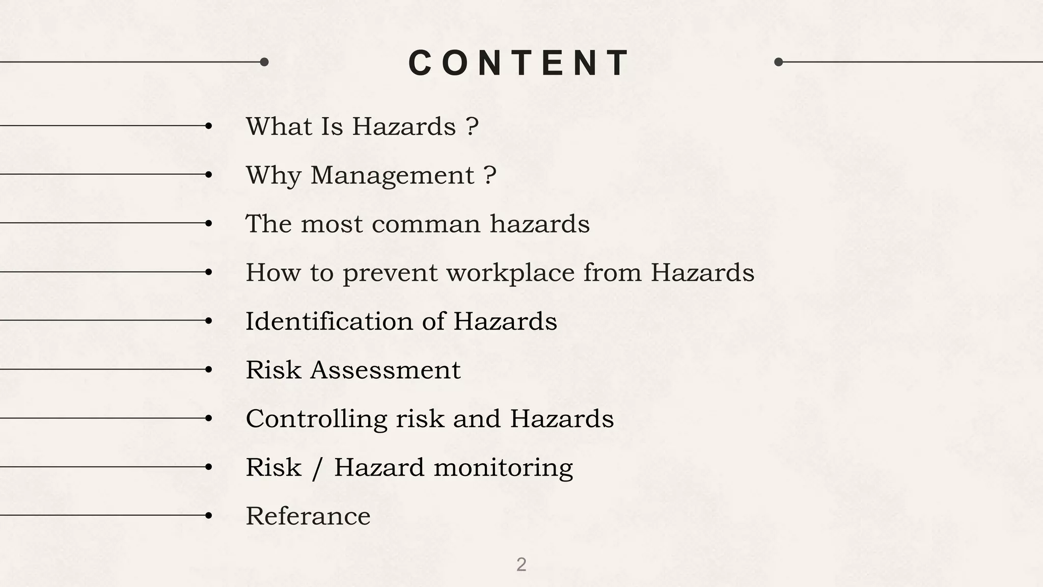 Critical Hazard Management System (CHMS) | PPTX
