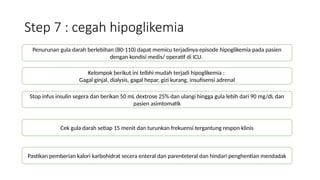 TATALAKSANA HIPERGLIKEMIA ICU PROTOCOLS BELUM SELESAI | PPTX