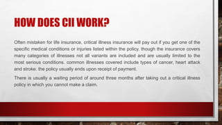 Critical illness insurance | PDF