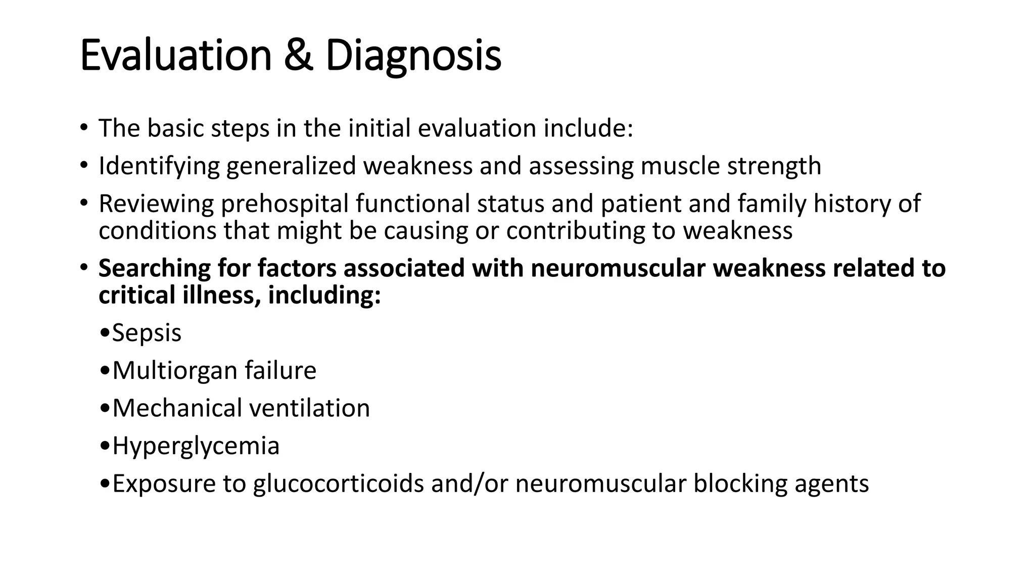 Critical Illness Neuropathy & Myopathy | PPTX