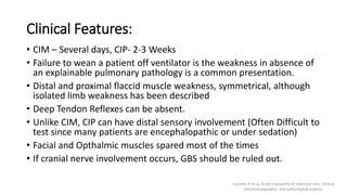 Critical Illness Neuropathy & Myopathy | PPTX