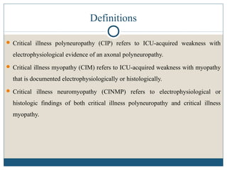 Critical illness polyneuropathy | PPT