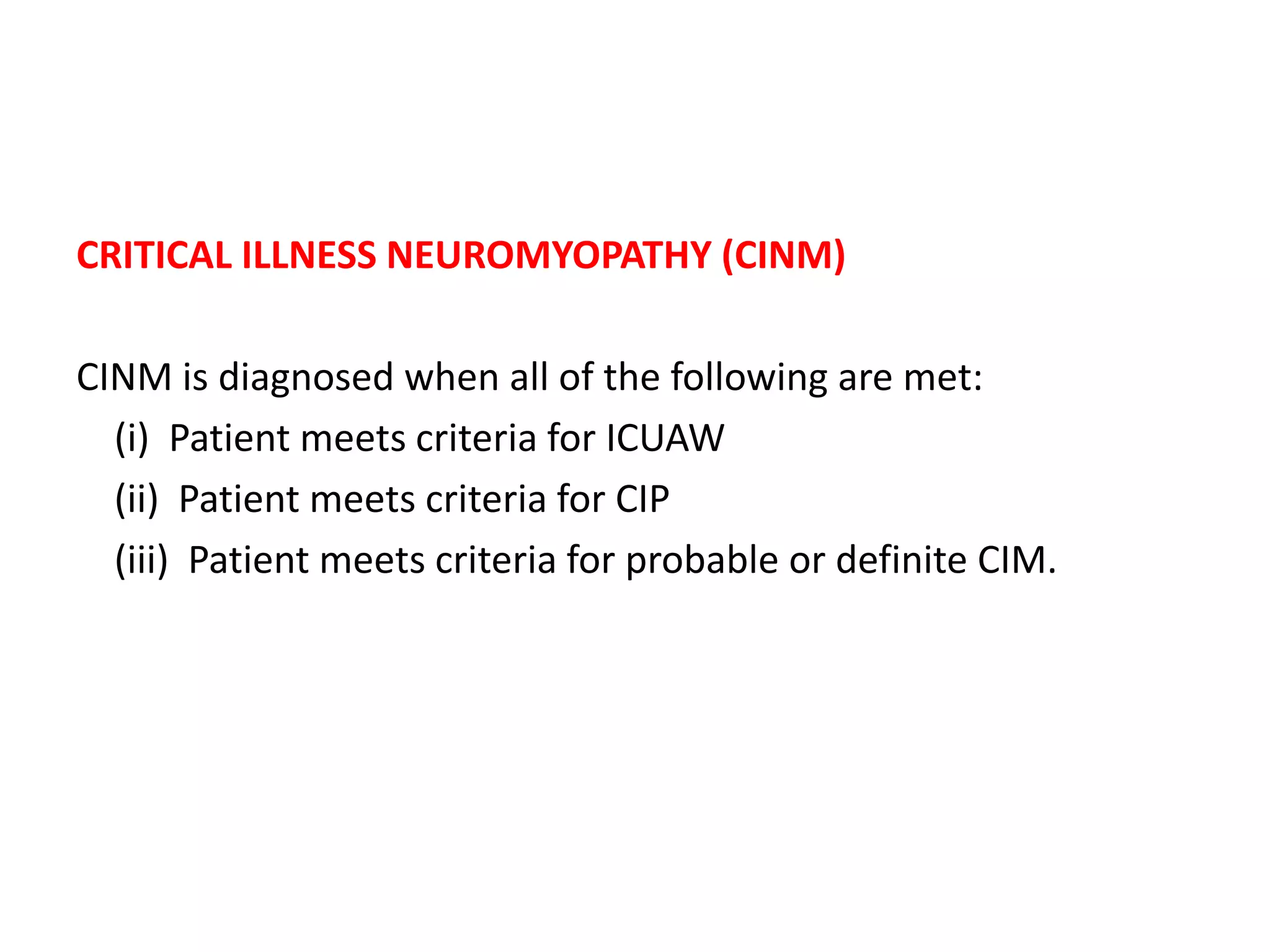 Critical illness Polyneuropathy & Myopathy | PPTX