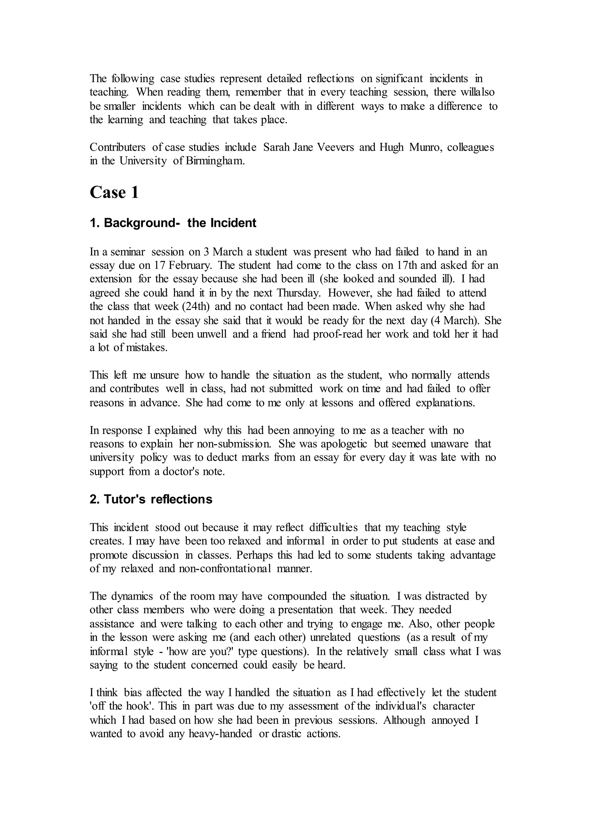 Critical Incident Analysis (2).doc