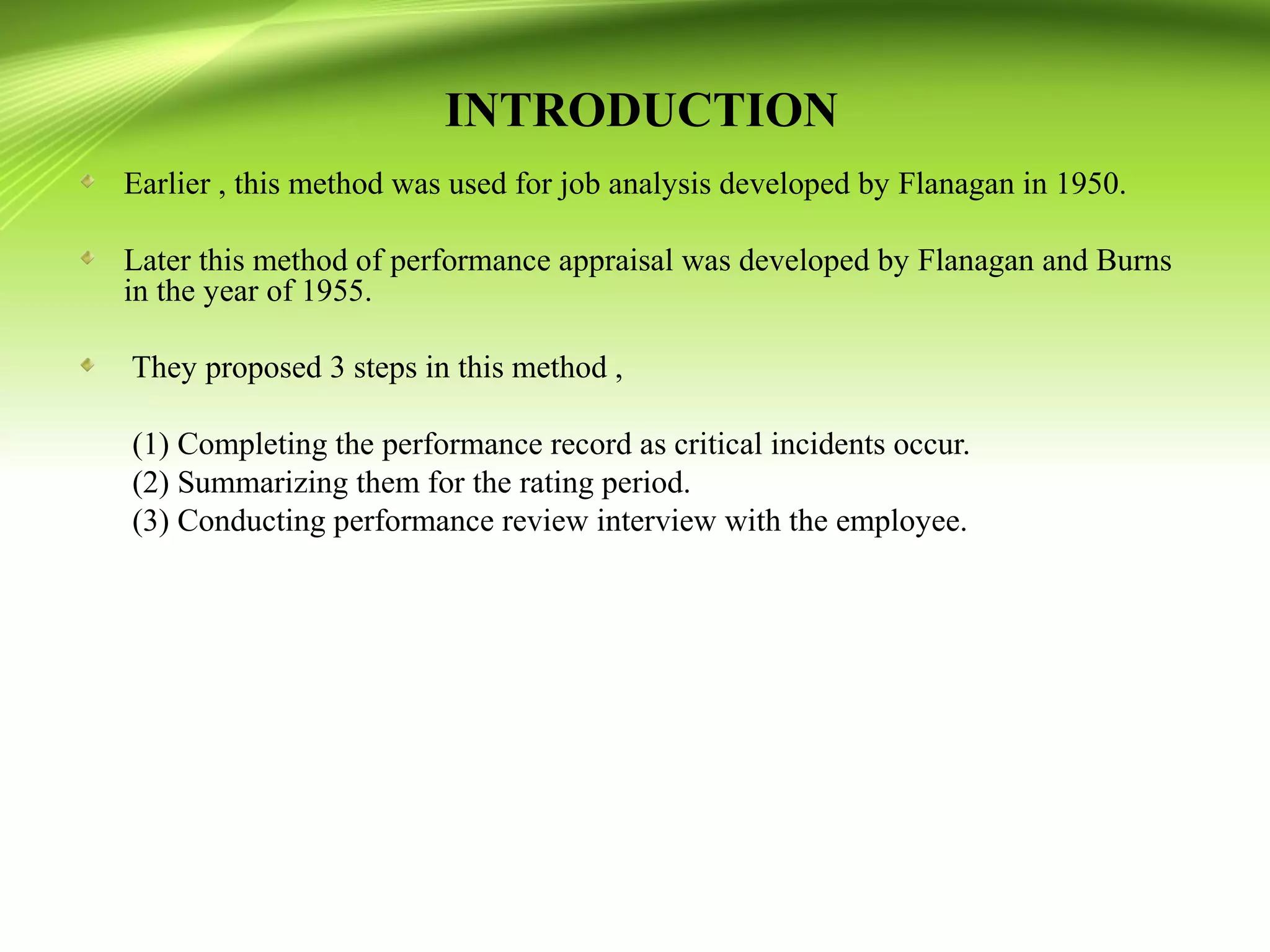 Critical incident method_hrm_appraisal | PPT