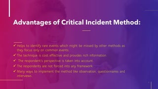 Critical incident method of performance appraisal PPT | PPTX