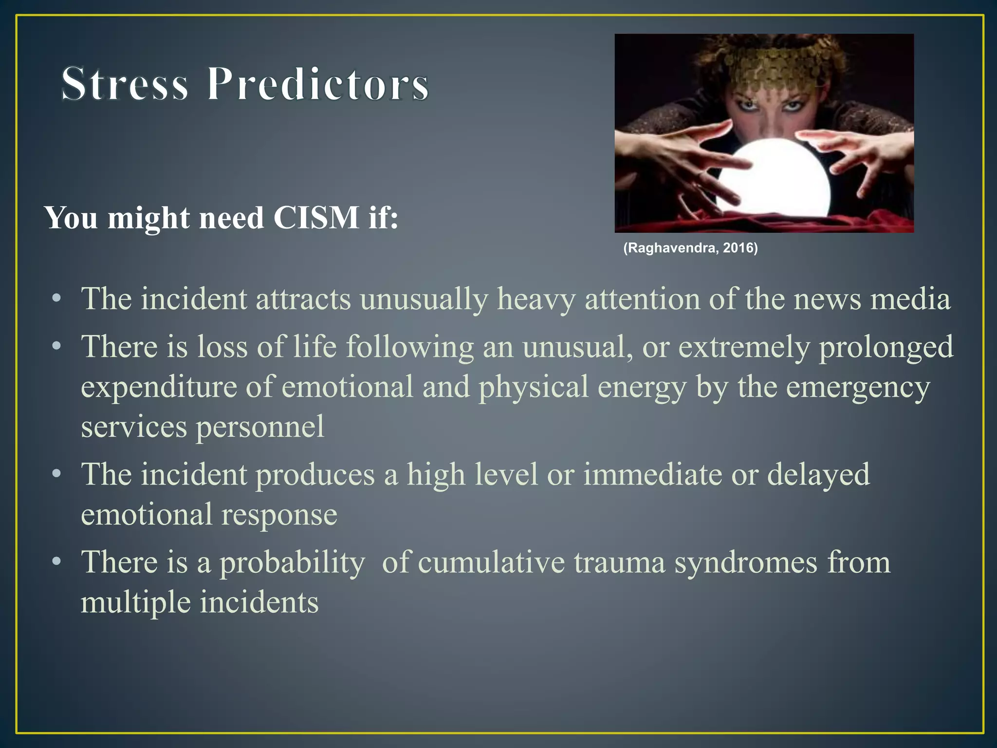 Critical Incident Stress Management | PPTX