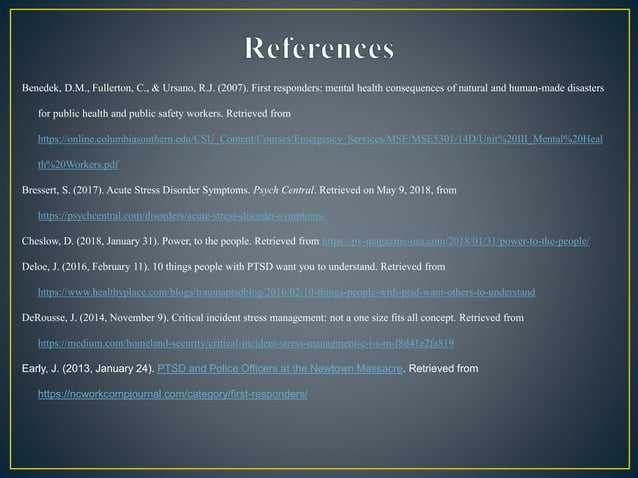 Critical Incident Stress Management | PPTX | First Aid | Injuries