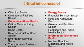 Critical Infrastructure and Security | PPTX