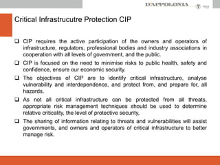 Critical Infrastructure Protection and Interdependency Issues | PDF ...