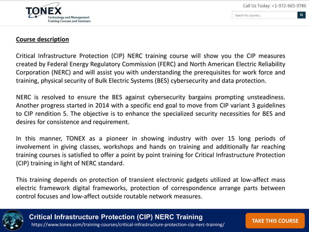 Critical Infrastructure Protection (CIP) NERC Training | PPTX ...