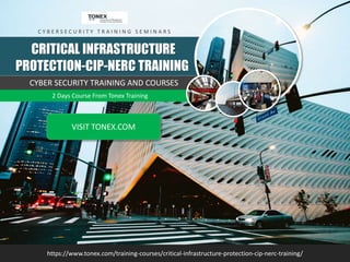 Critical Infrastructure Protection (CIP) NERC Training : Tonex Training ...