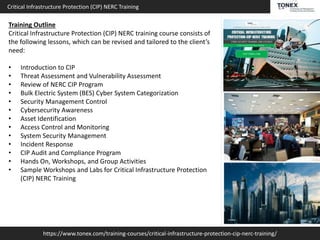 Critical Infrastructure Protection (CIP) NERC Training : Tonex Training | PPTX | Computing ...