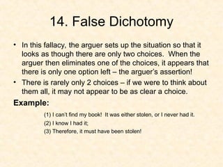 Criticalthinking in logical fallacies ppt.ppt