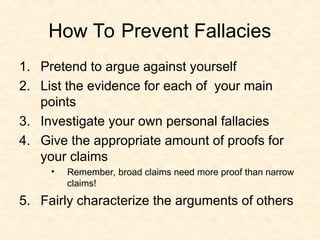 Criticalthinking in logical fallacies ppt.ppt