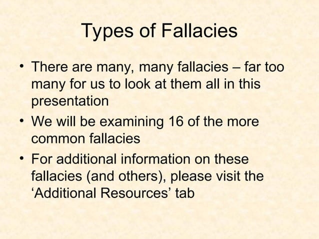 Criticalthinking in logical fallacies ppt.ppt