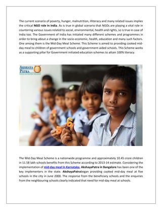 Criticality of NGO Role in India | PDF