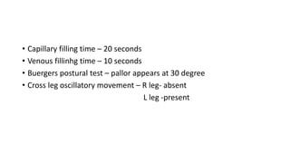 Critical limb ischaemia | PPTX