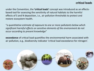 Critical loads - and ecosystem impacts of air pollutants | PPT