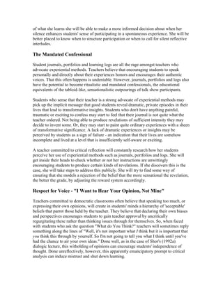 Critically reflective teaching | PDF