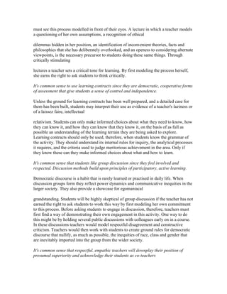 Critically reflective teaching | PDF