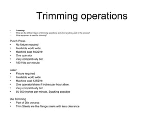 Critical manufacturing understandings | PPT | Commodities | Economy