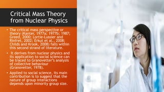 Critical Mass Theory (Inclusive of MCCG 2021 revision) ~ Theories of ...