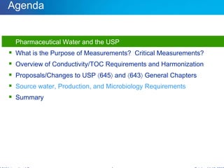 Critical measurements in pharmaceutical water | PDF