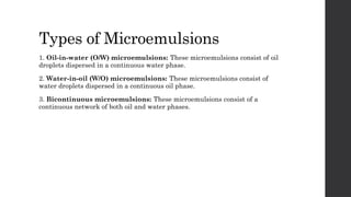 Critical Micelle Concentration microemulsions reverse micelles | PPTX