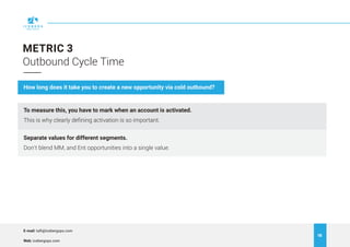 3 Critical Outbound Metrics | PPT