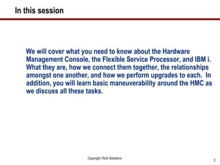 Critical overview of HMC IBM i FSP and firmware | PDF