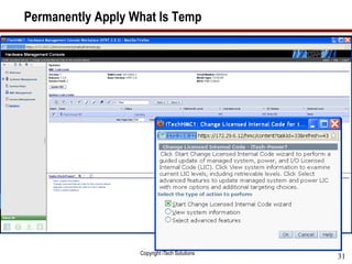 Critical overview of HMC IBM i FSP and firmware | PDF