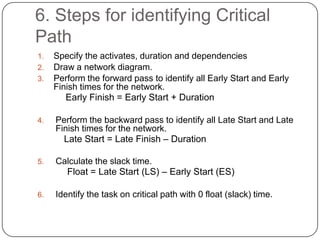 Project Management - Critical path method | PPTX