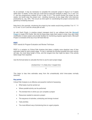 Critical Path Analysis | DOC