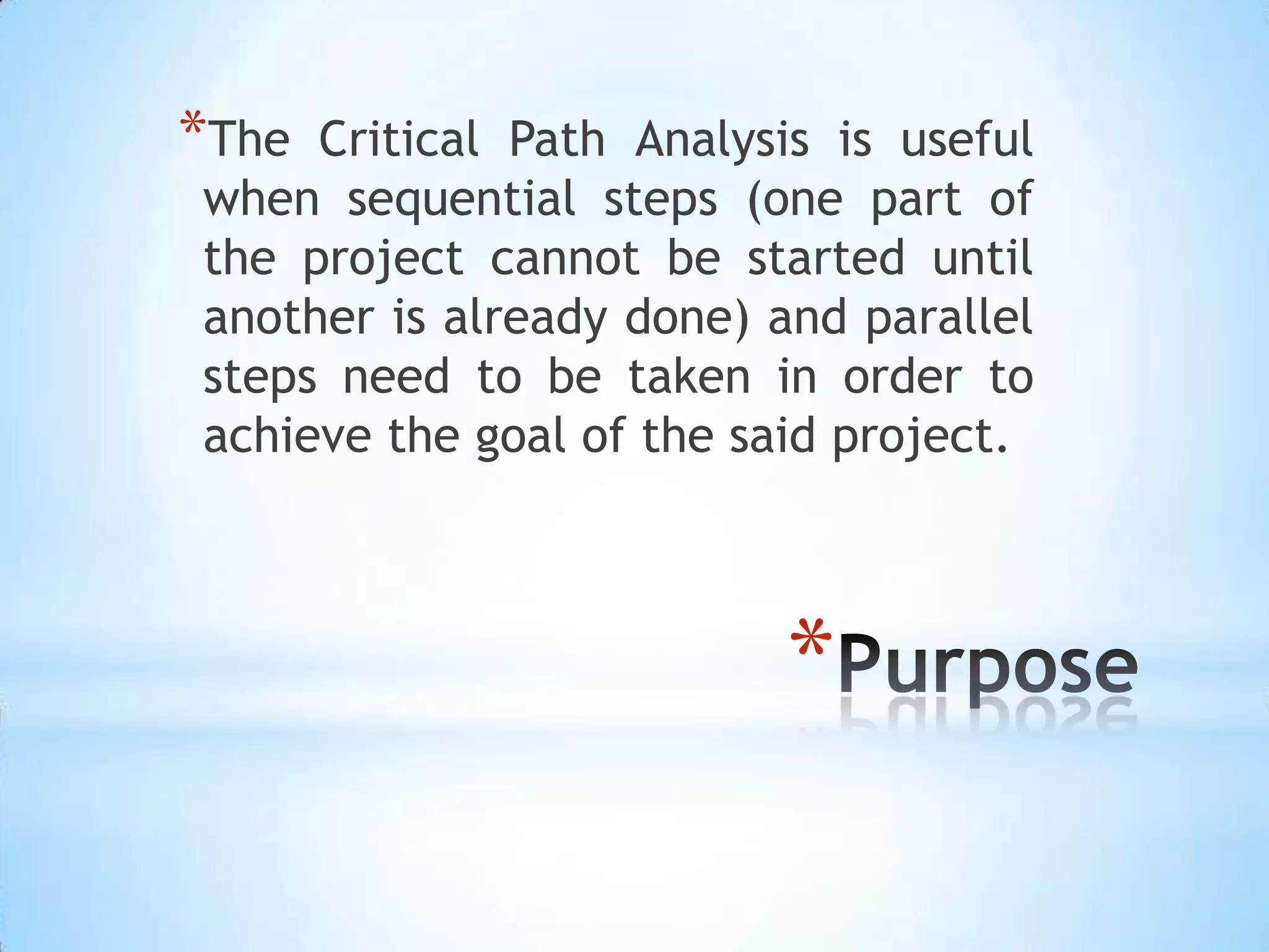 Critical path analysis | PPTX