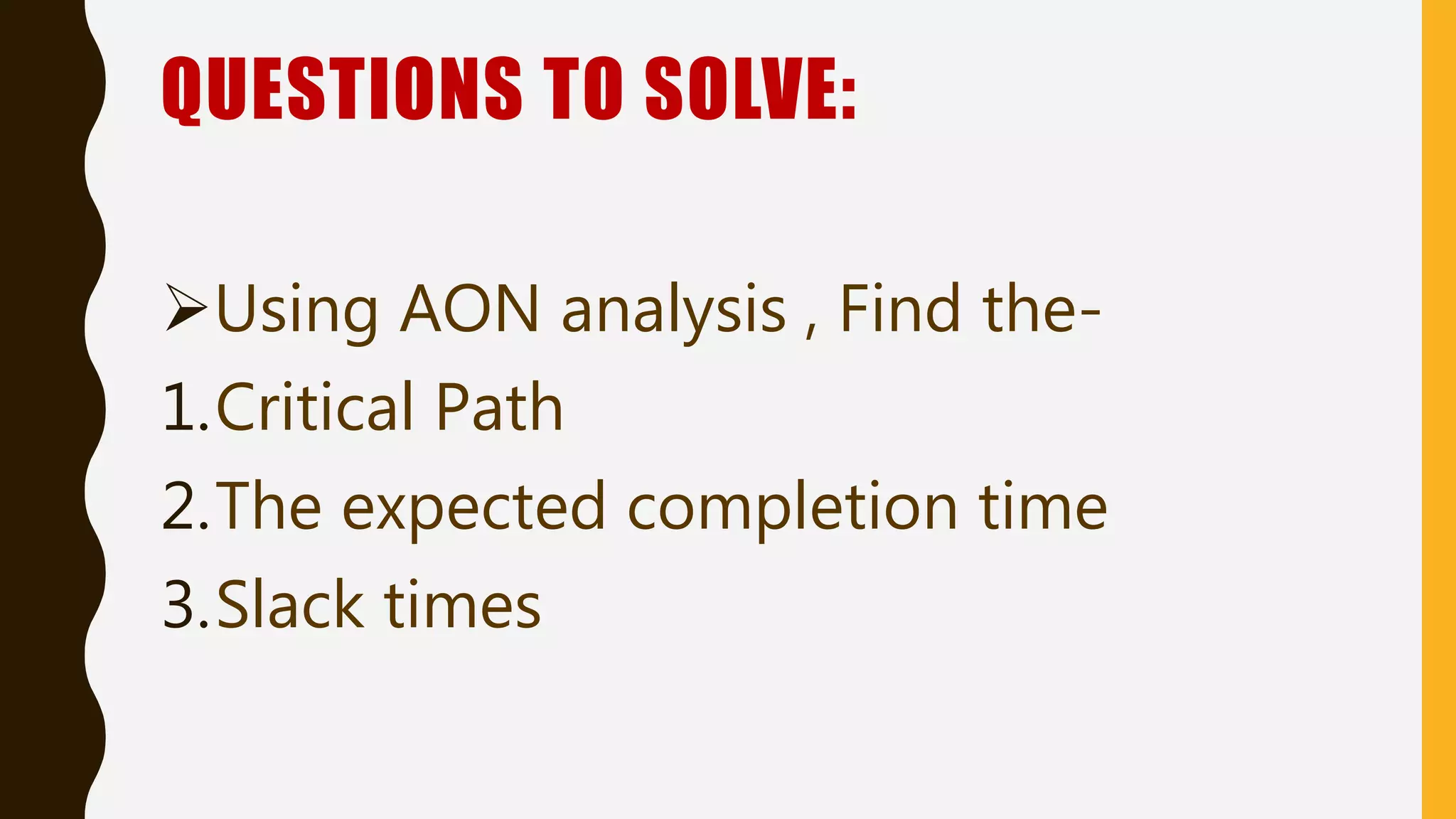 Critical path analysis | PPTX