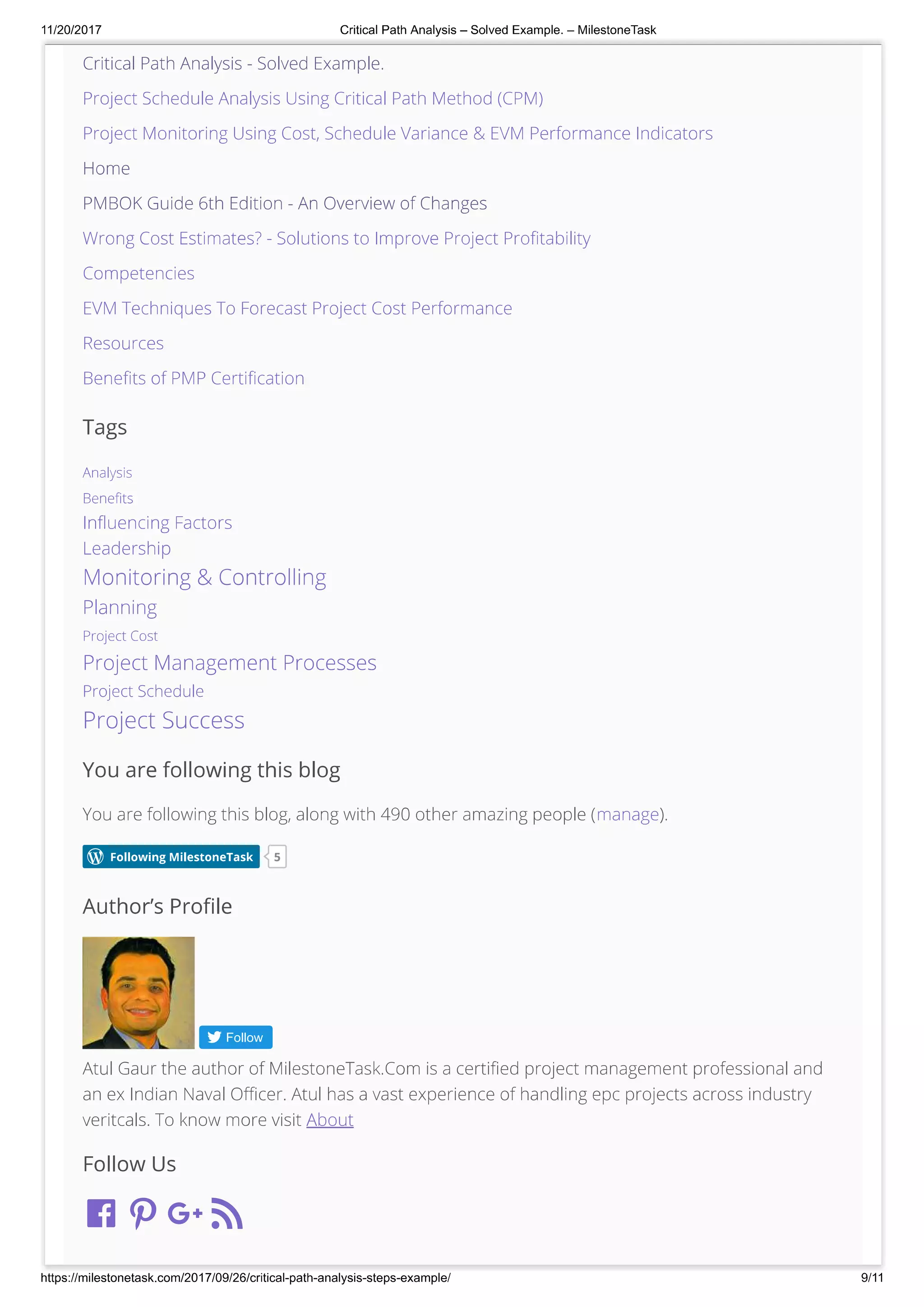 Critical path analysis solved example | PDF