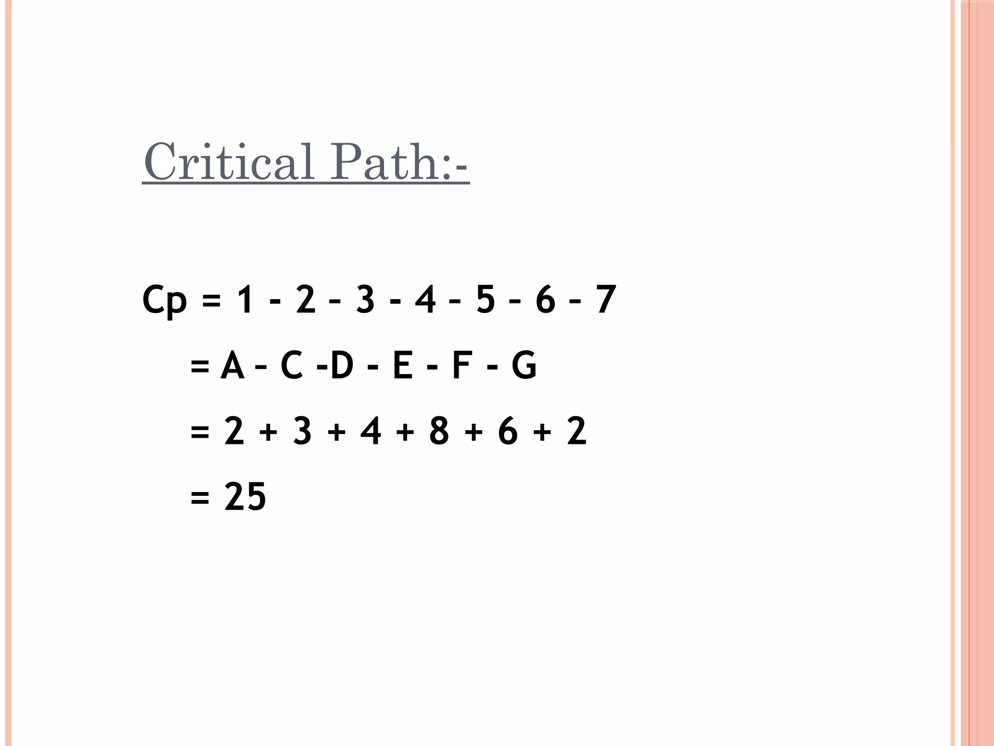 Critical path method | ODP